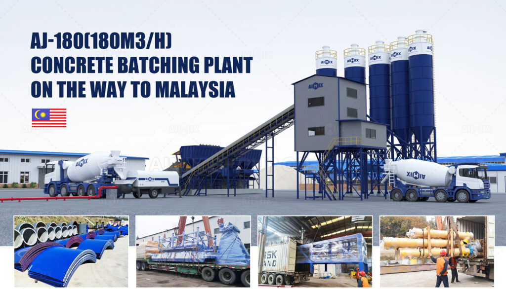 Aimix AJ180 Concrete Batching Plant Was Ready For Transported To ...
