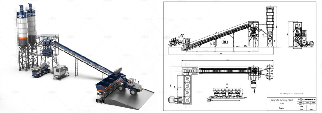 Concrete Batching Plant for Sale-35 m³/h to 400 m³/h capacity